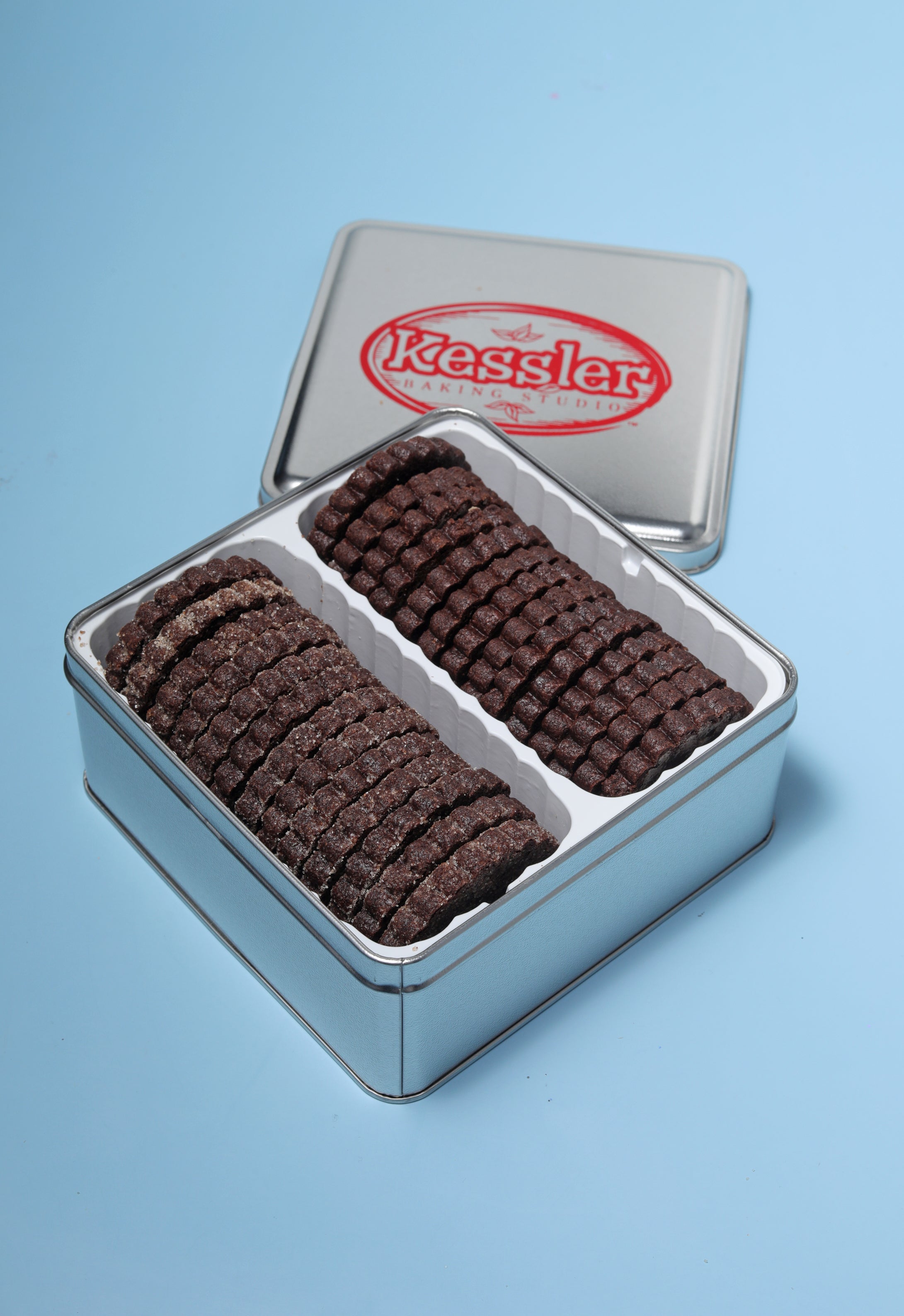Hot & Spicy Chocolate Shortbread Cookie Tin (28) | Kessler Baking ...